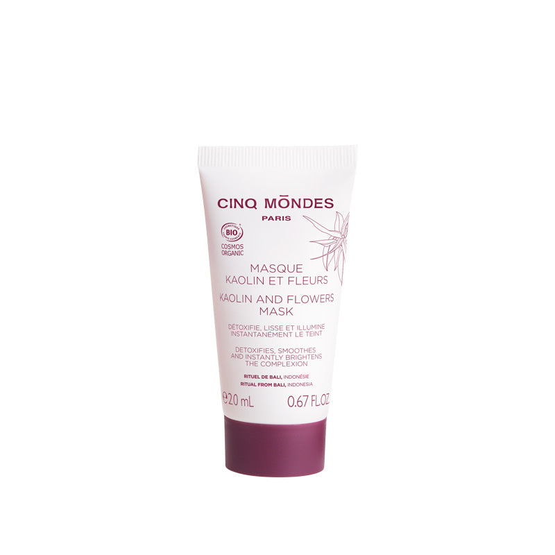 Cinq Mondes Kaolin & Flowers Mask Travel Size | BeautyProphet